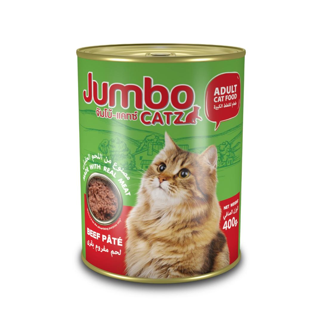 JUMBO CAT CANNED FOOD BEEF/CHICKEN SALMON PATE MADE IN REAL MEAT 400GR ...