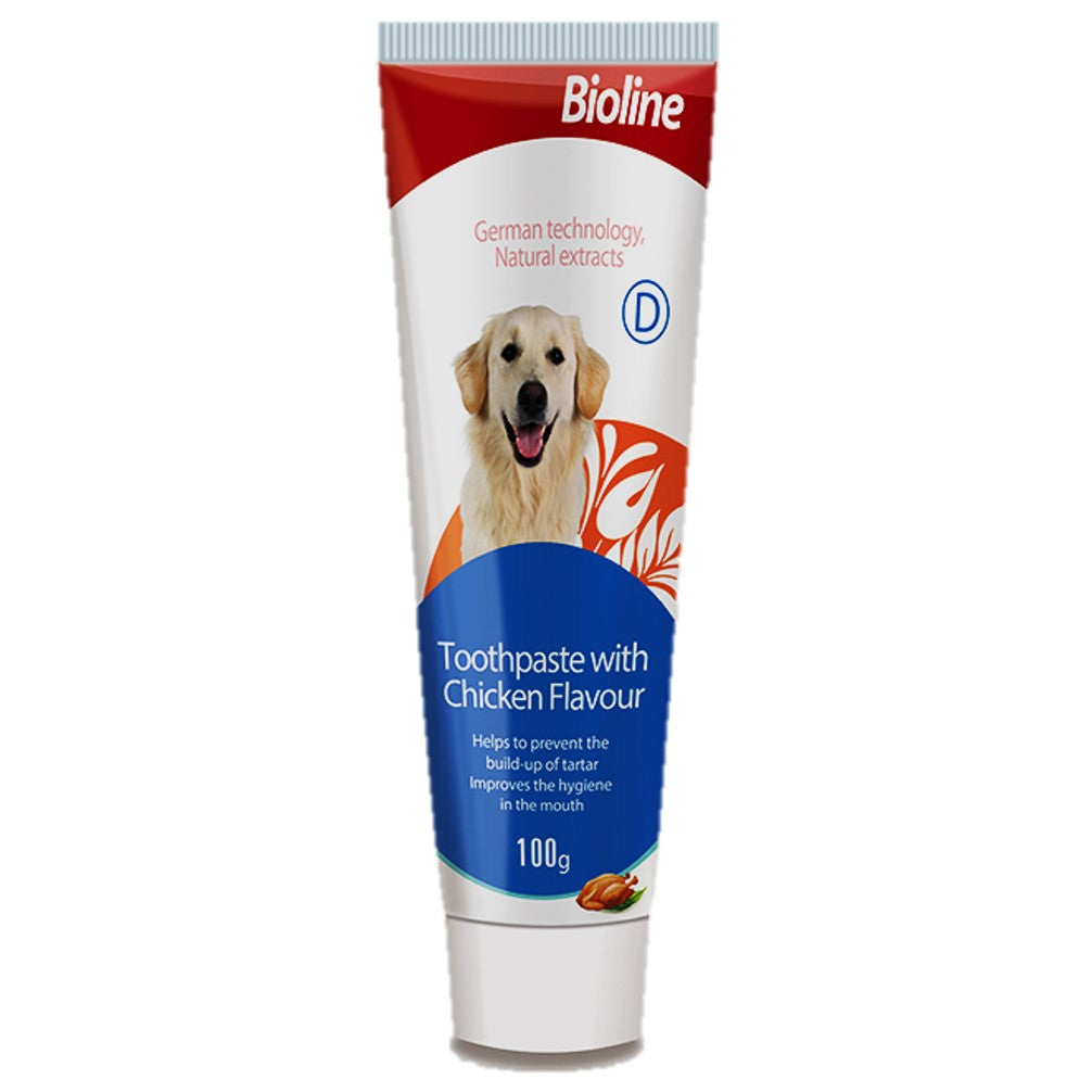 BIOLINE TOOTHPASTE WITH CHICKEN FLAVOUR 100GR – Bahrain Agriculture Center