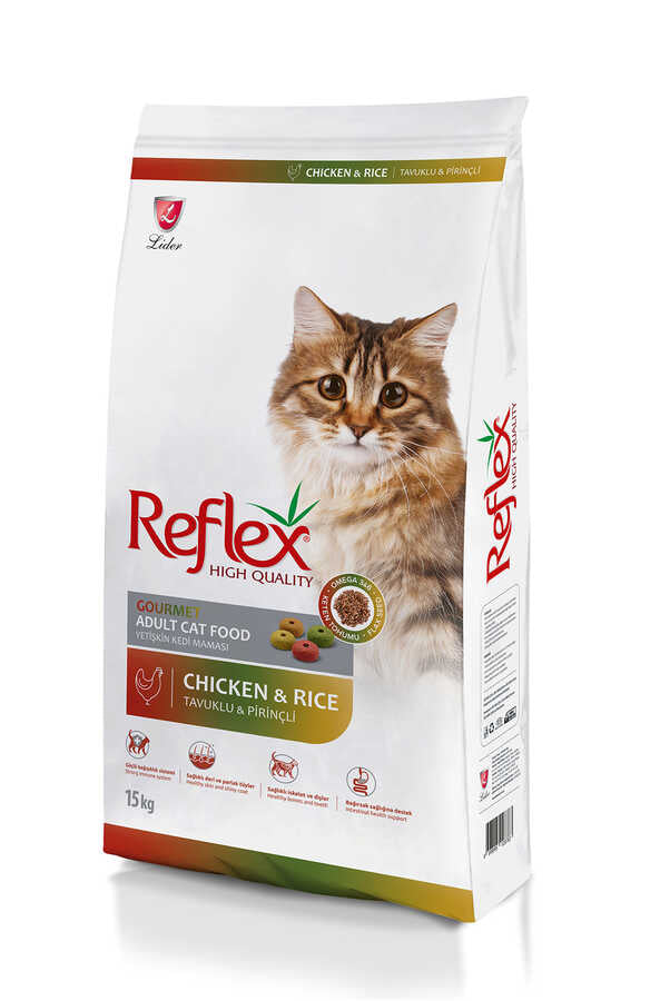 REFLEX ADULT CAT FOOD Multicolor Chicken &Rice 15kg – Bahrain ...