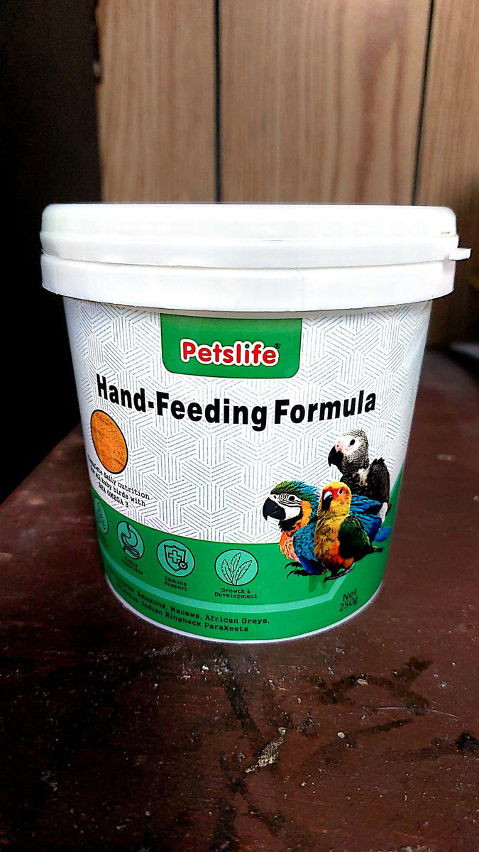 PETSLIFE HAND-FEEDING FORMULA FR ALL BABY BIRDS 250GRX6 PIECS – Bahrain ...